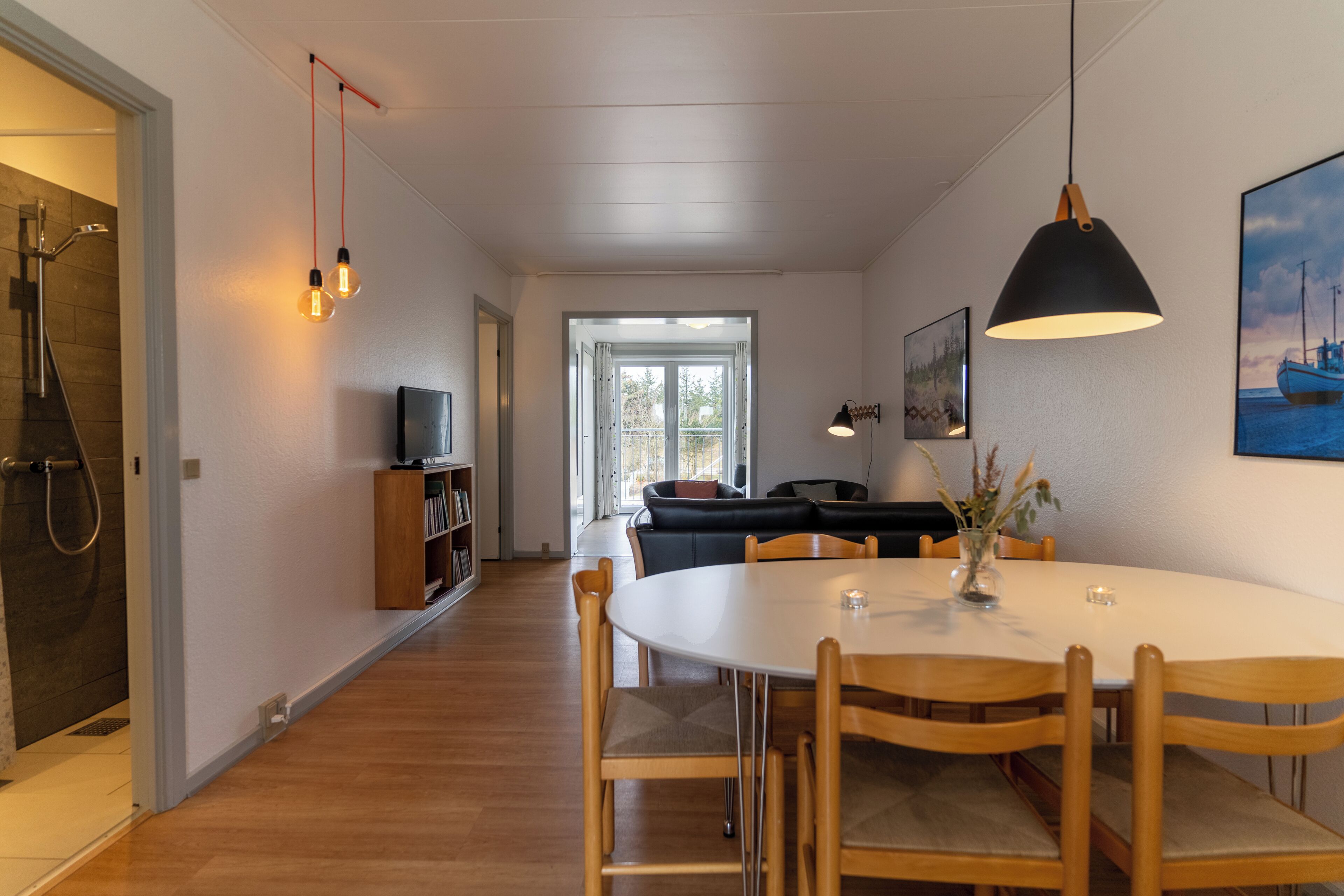 Apartamento, 3 quartos, vista para o pátio | Sala de jantar