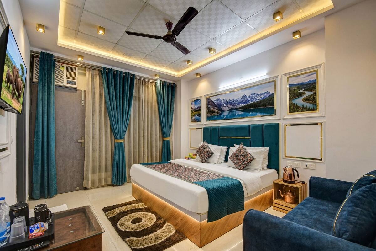Quarto casal superior, banheiro privativo | Roupas de cama de algodão egípcio, roupas de cama premium