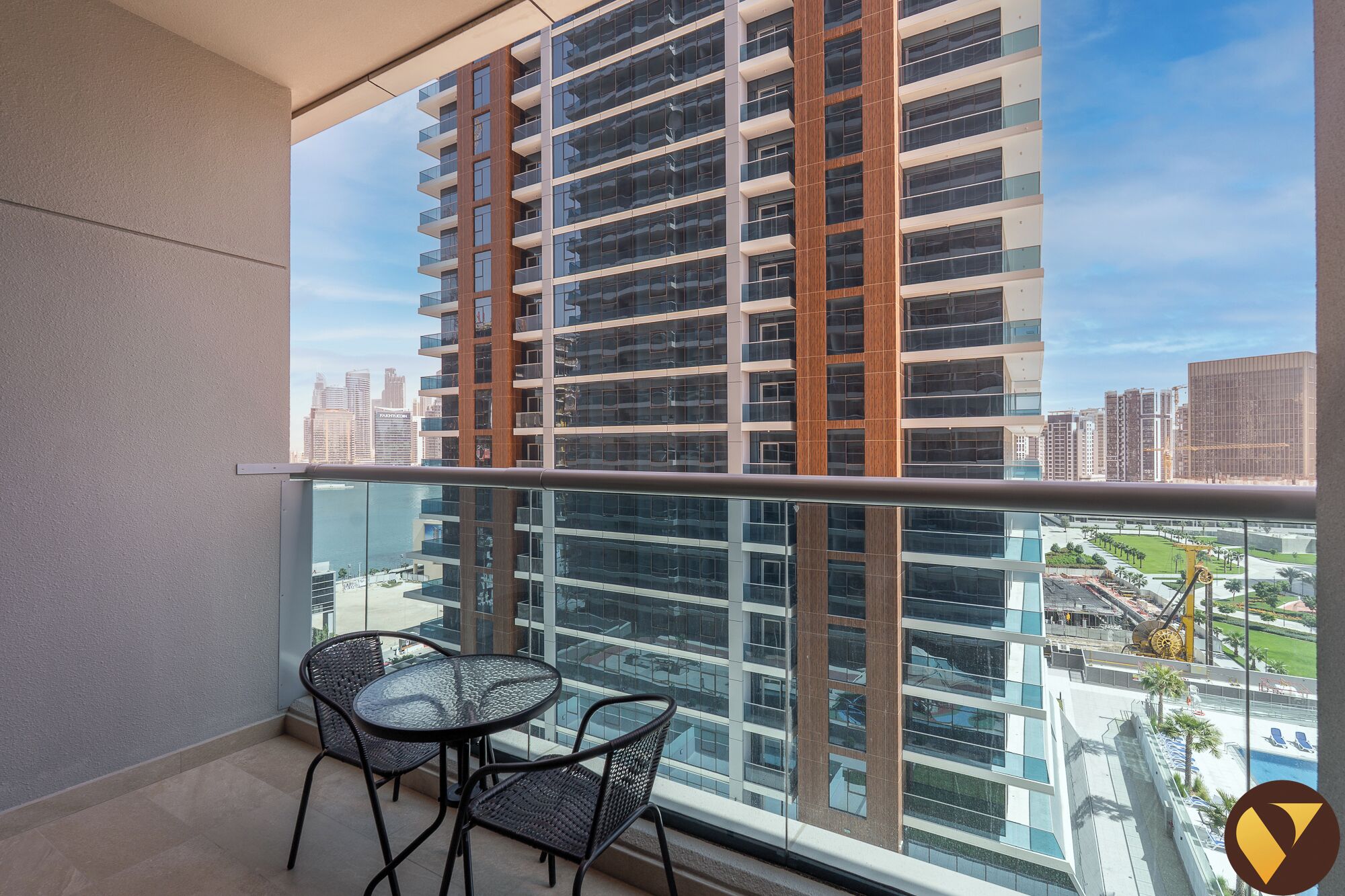 Estúdio Empresarial, 1 cama king-size e sofá-cama, varanda, Vista para a cidade | Varanda