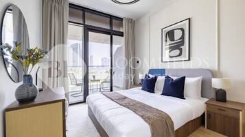 Apartamento, varanda, Vista para a cidade