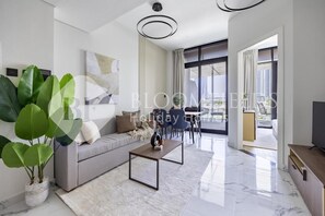 Apartamento, varanda, Vista para a cidade