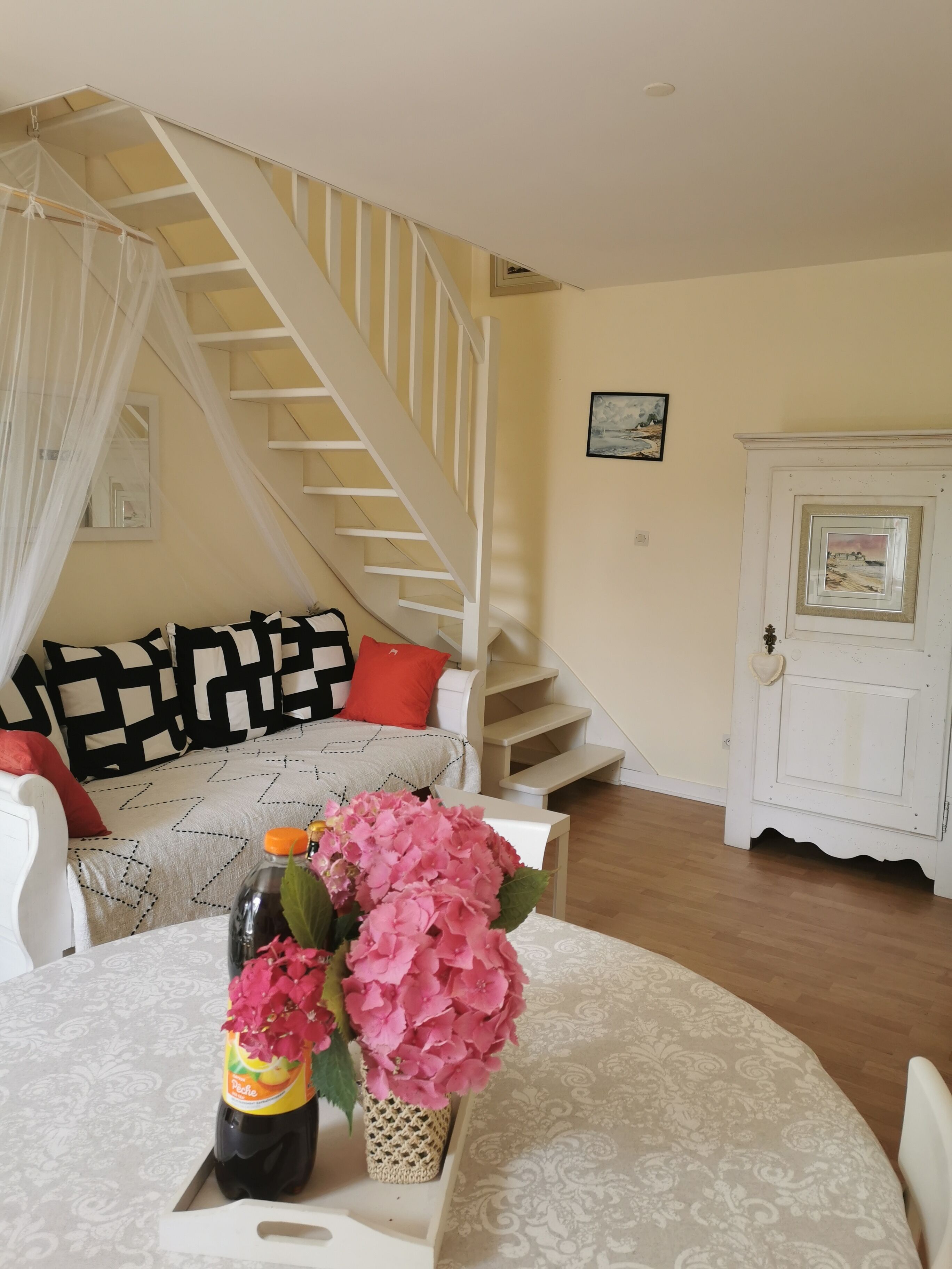 50m Beach Balcony Facing The Sea 2p Duplex 31 M2 For 2 Adults + 2 Children, - Locquirec