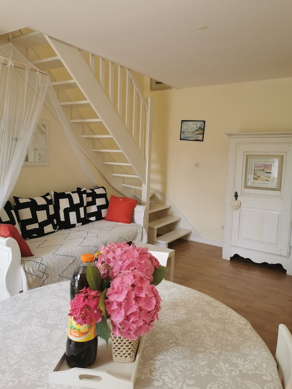 50m Beach Balcony Facing The Sea 2p Duplex 31 M2 For 2 Adults + 2 Children, - Plestin-les-Grèves