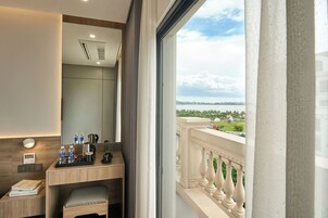 Estúdio, vista parcial para o oceano | Roupas de cama de algodão egípcio, roupas de cama premium