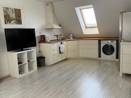 Apartamento, Vista para a cidade | Cozinha privada