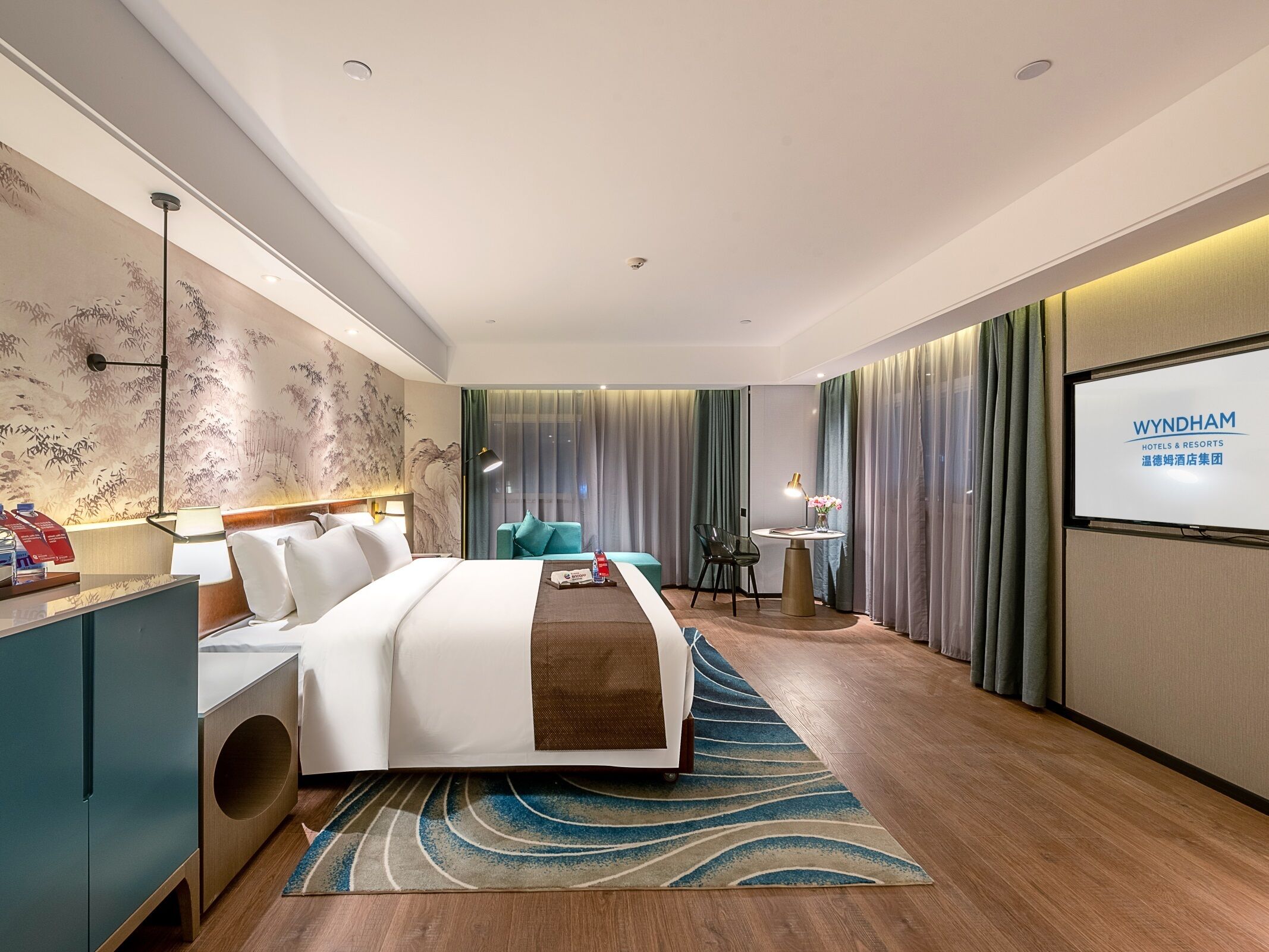 Quarto casal executivo, vista para a cidade