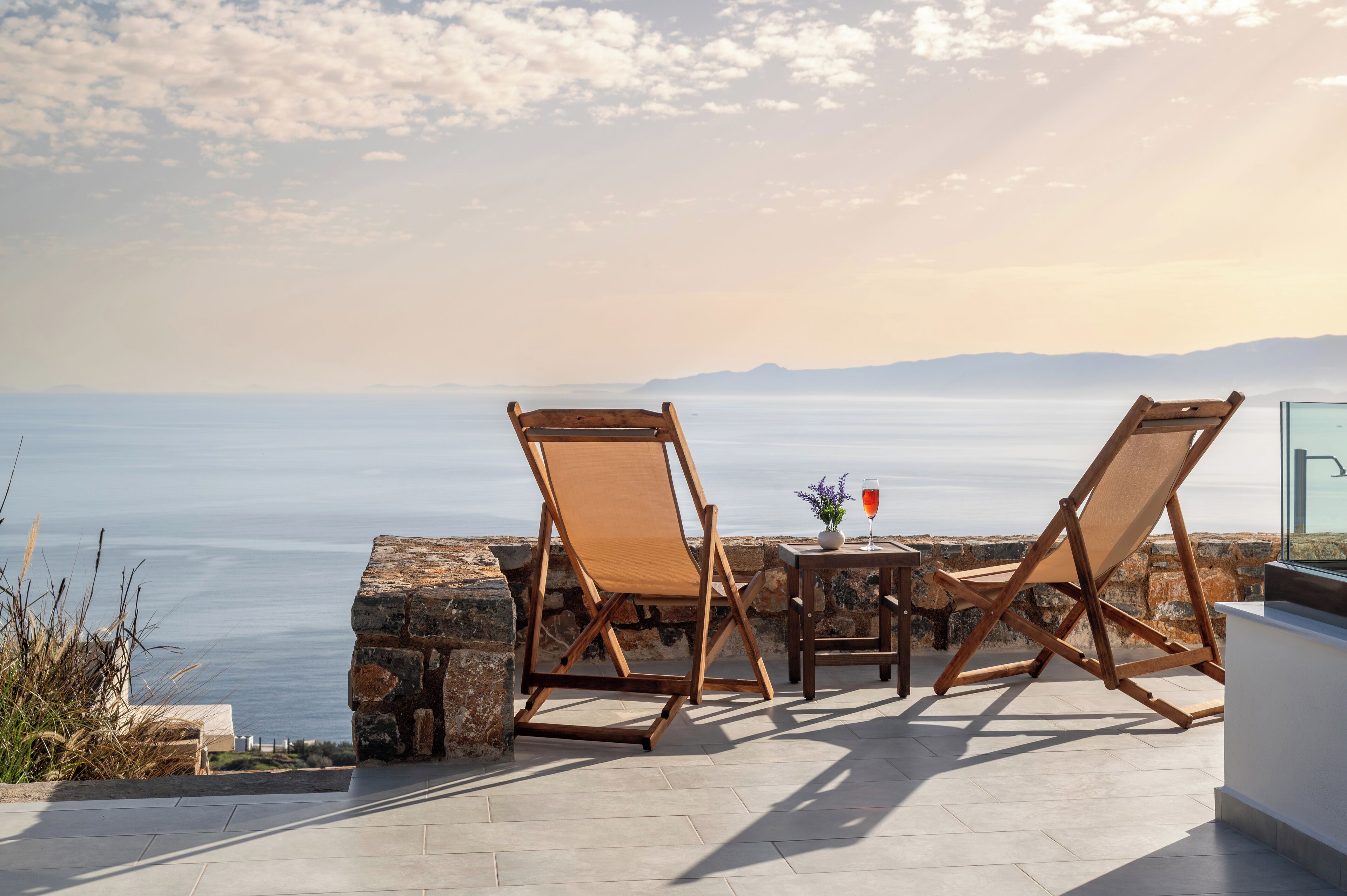 Villa de Luxo, piscina privativa, vista para o oceano | Terraço/pátio interior