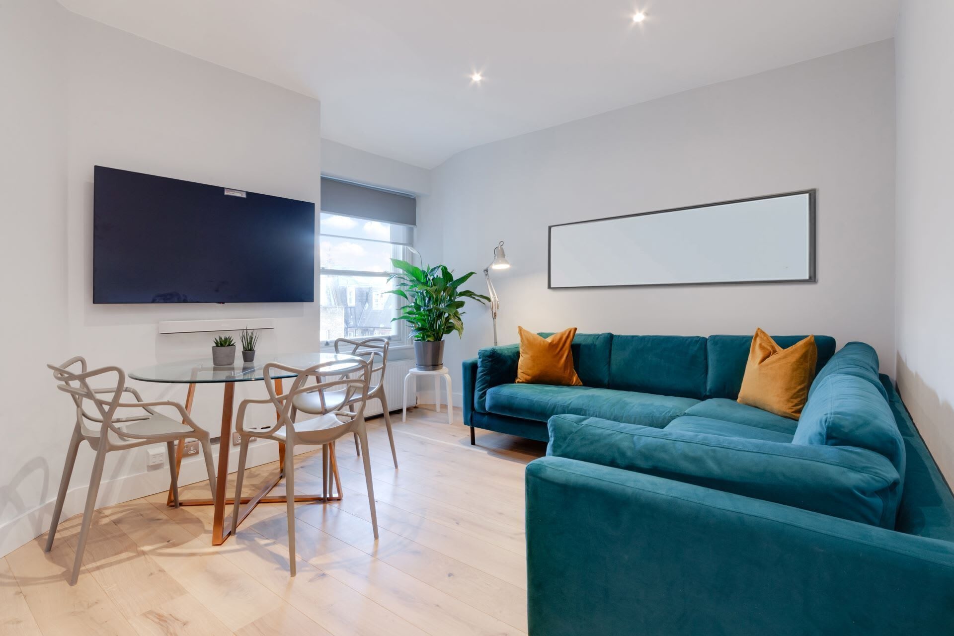 Apartamento, 1 cama King, cozinha, vista para a cidade (Hanson St 23, 12) | Área de estar