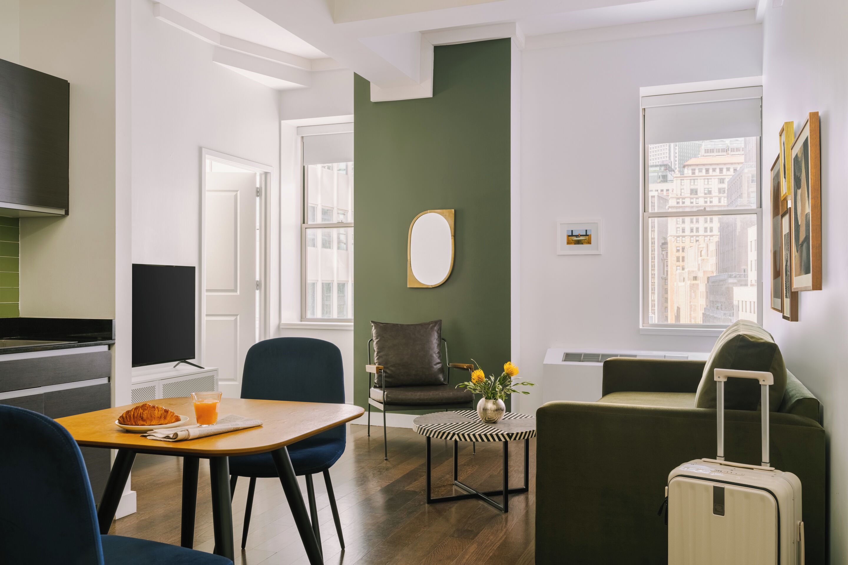 Apartamento Standard, 1 cama queen-size | Sala de estar