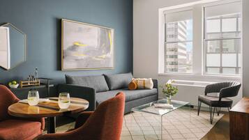 Apartamento Superior, 1 quarto | Sala de estar