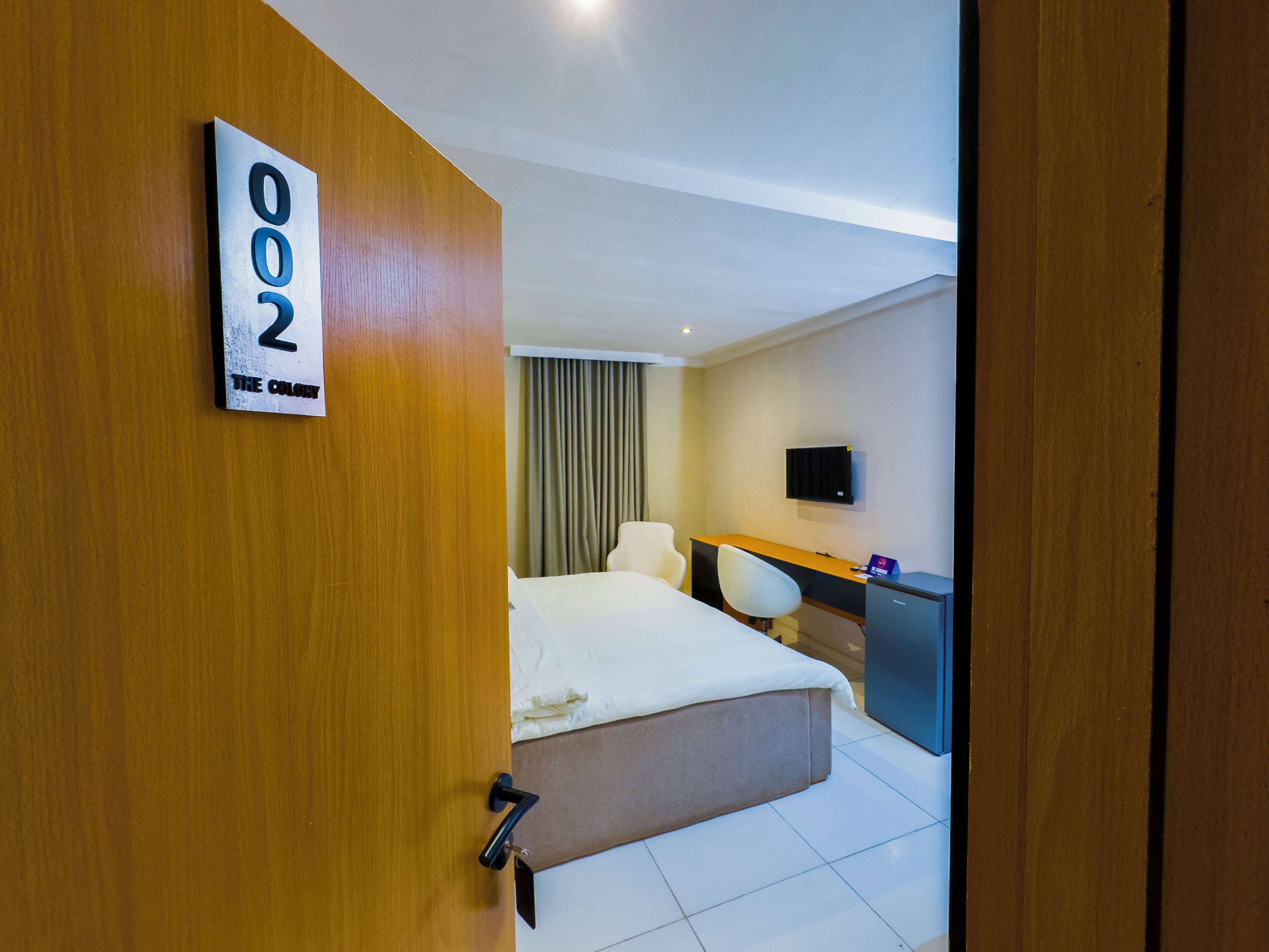 Quarto casal luxo de uso individual, sacada