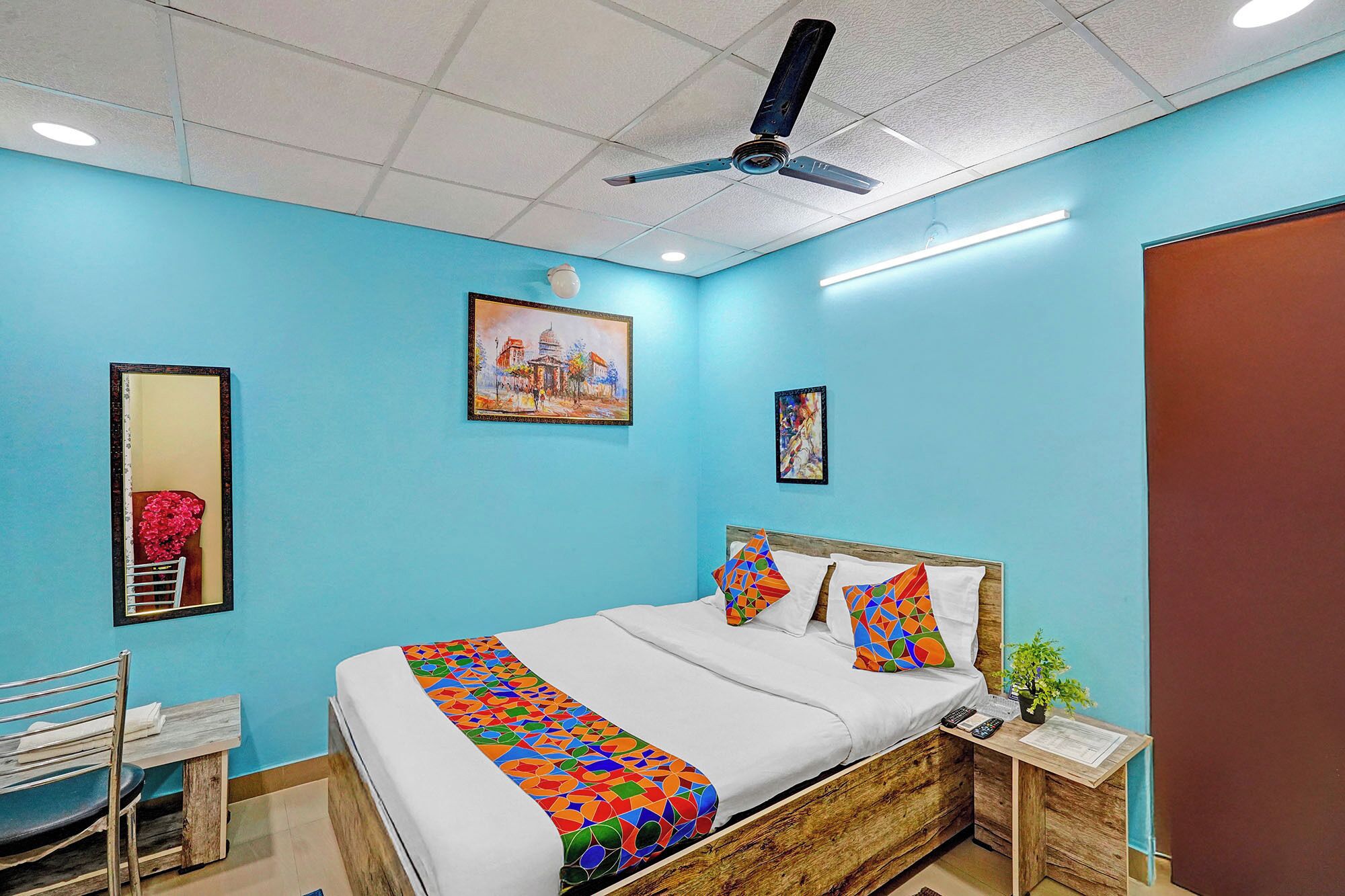 Lençóis de algodão egípcio, roupa de alta qualidade, cofre no quarto 