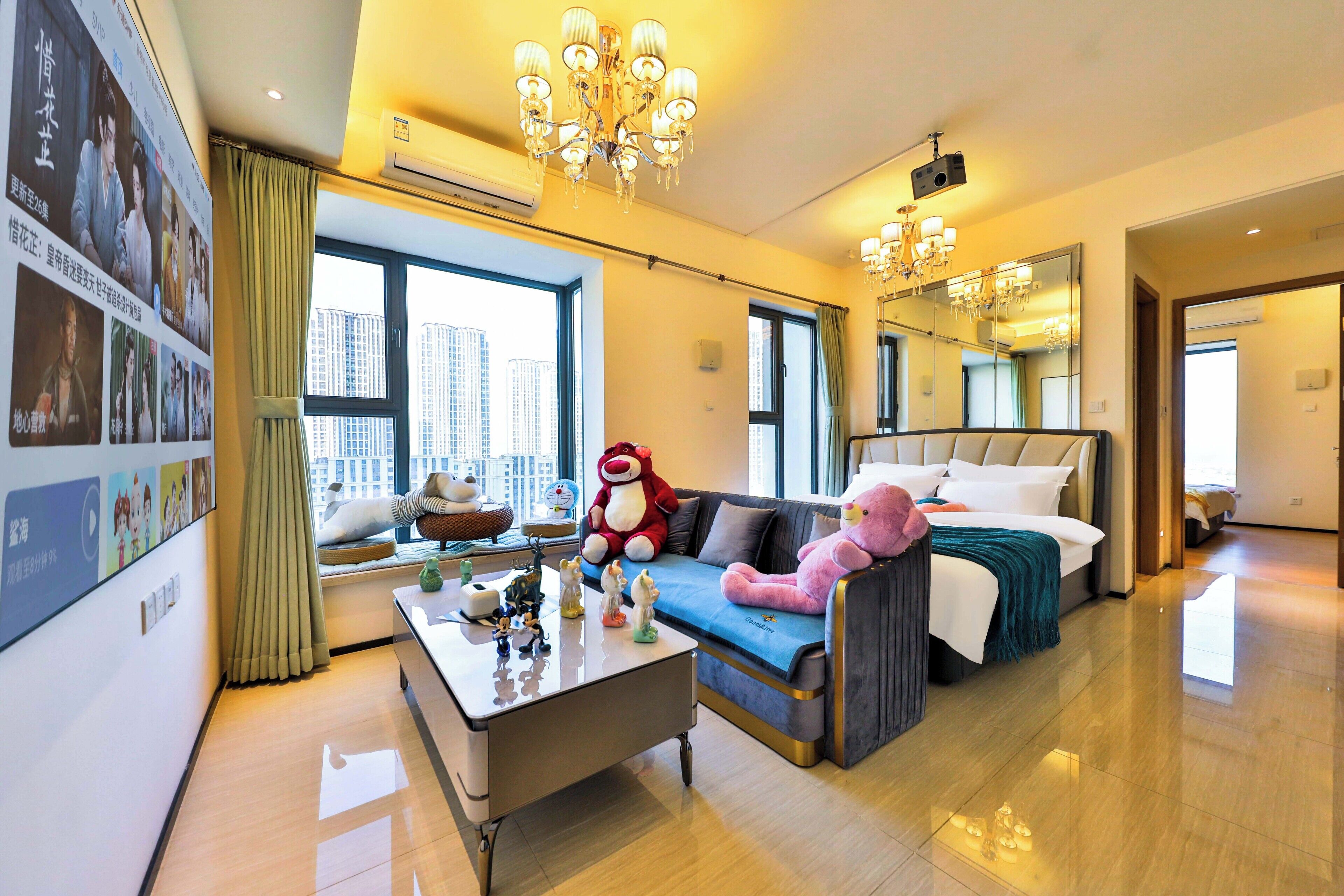 Quarto duplo premier, vista para o mar | Sala de estar