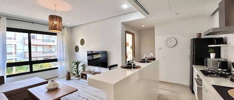 Apartamento, 1 quarto | Sala de estar