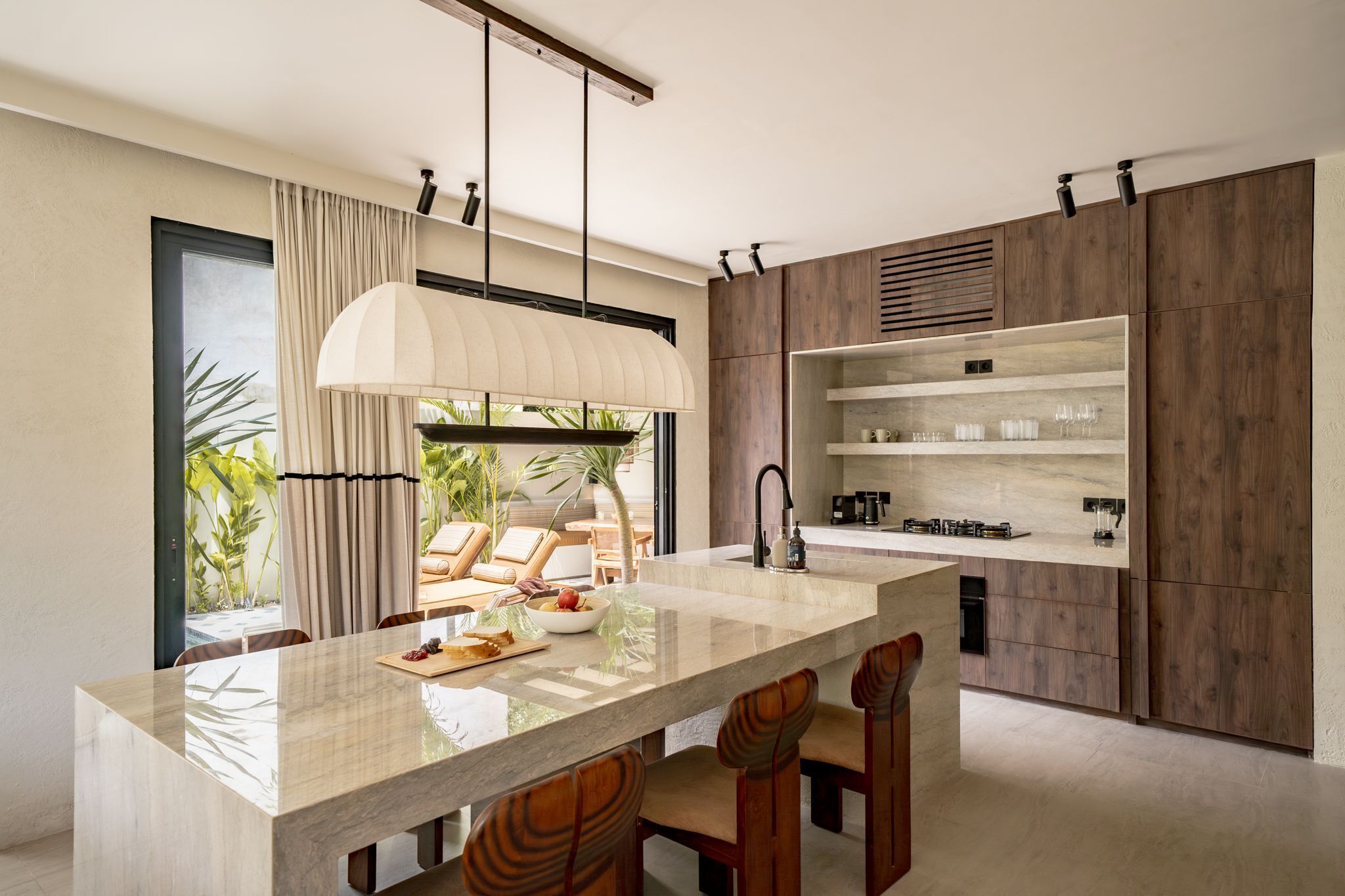 Villa Familiar, 3 quartos, vista para a piscina | Sala de jantar