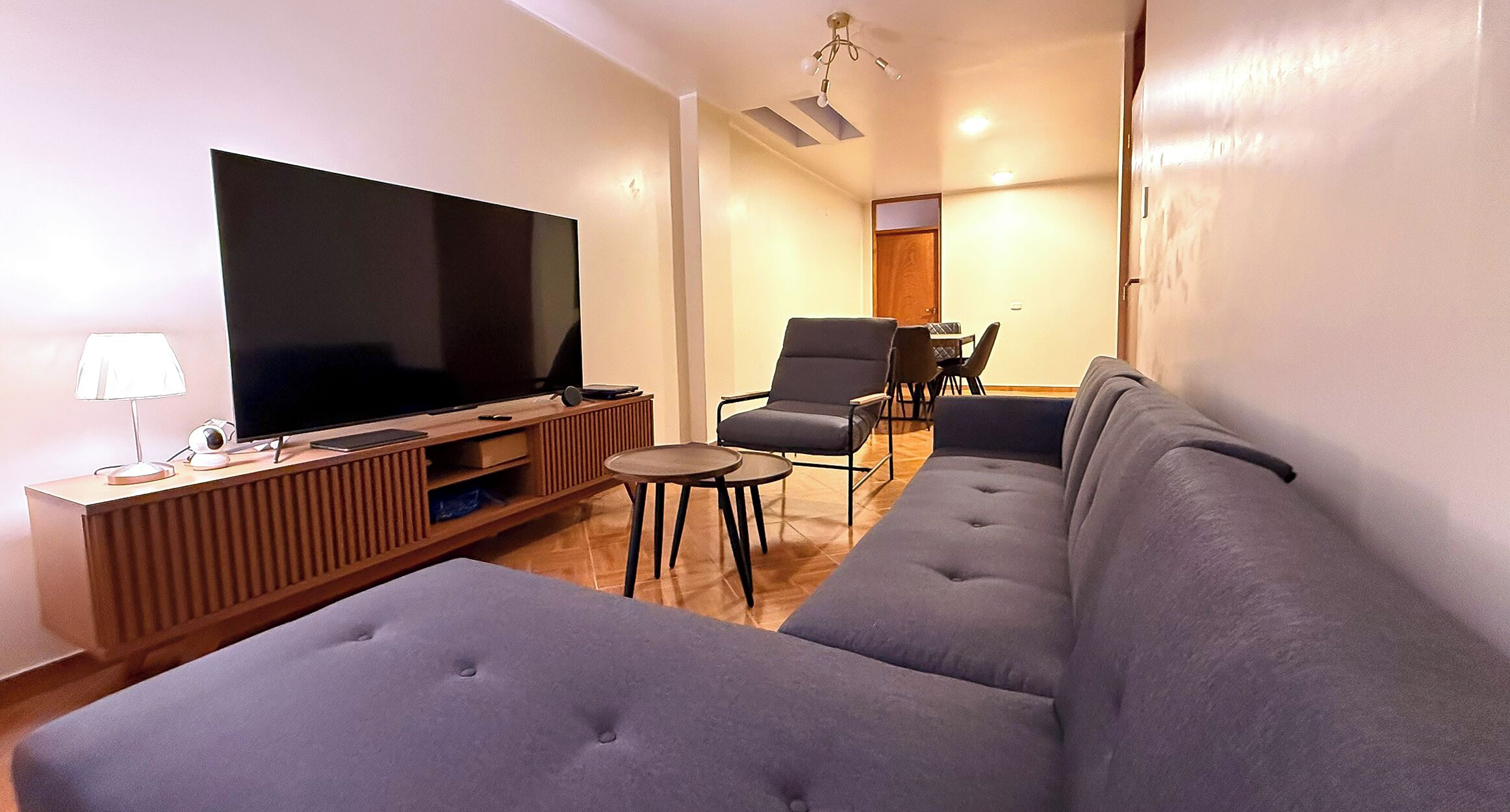 Suite-Estúdio Deluxe, 1 quarto, casa de banho privativa, vista para o resort | Sala de estar