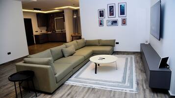 Apartamento de Luxo, Vista para a cidade | Sala de estar