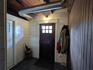 Apartamento design, varanda, vista para o jardim | Parte interna