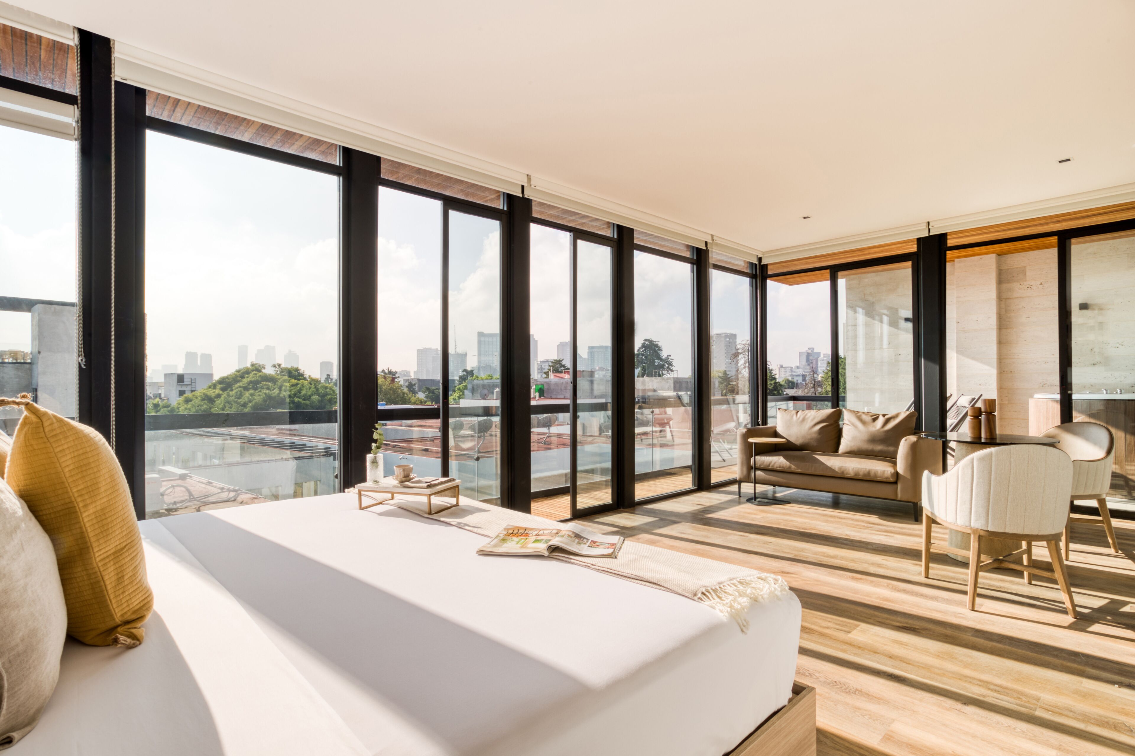 Loft Superior, varanda, Vista para a cidade | Vista do quarto