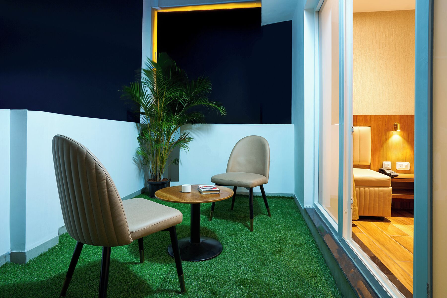 Quarto casal luxo, sacada, vista para a cidade | Spa