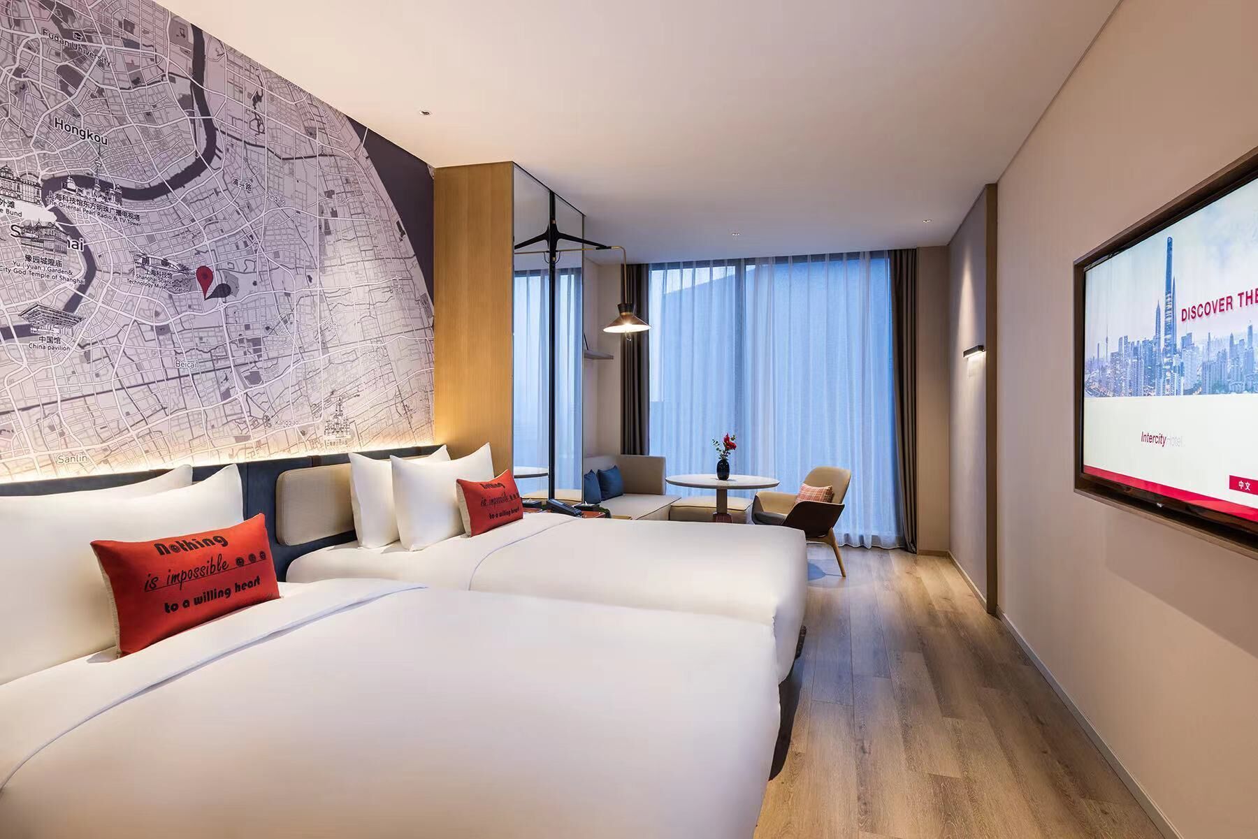 Quarto Duplo Superior, Vista para a cidade