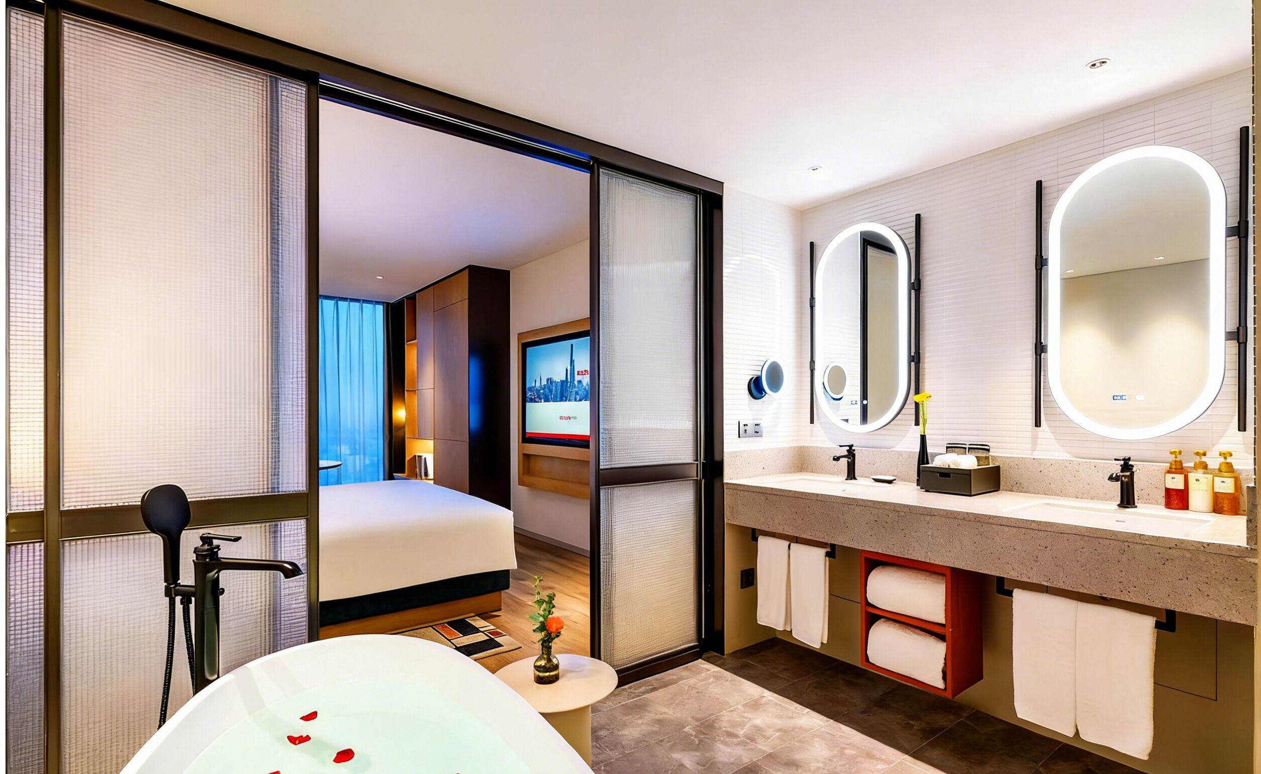 Suíte estúdio superluxo, vista para a cidade