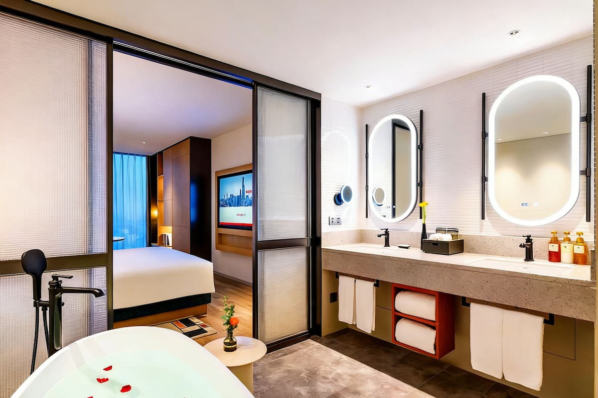 Suíte estúdio superluxo, vista para a cidade