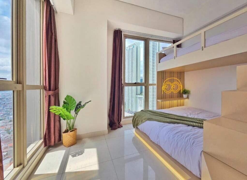 Apartamento, 2 quartos, vista para a cidade | Escrivaninha, ferros/tábuas de passar roupa, Wi-Fi de cortesia