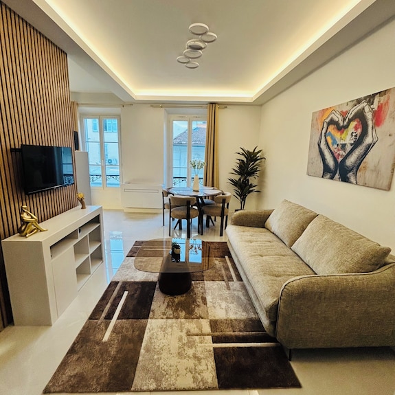 Luxury Design Appartement Cannes Centre - 2 Mn Palais Du Festival Et Croisette - Le Cannet