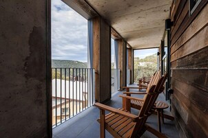 Apartamento Deluxe, varanda, vista para a montanha | Terraço/pátio interior