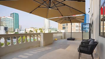 Quarto casal superluxo | Terraço/pátio