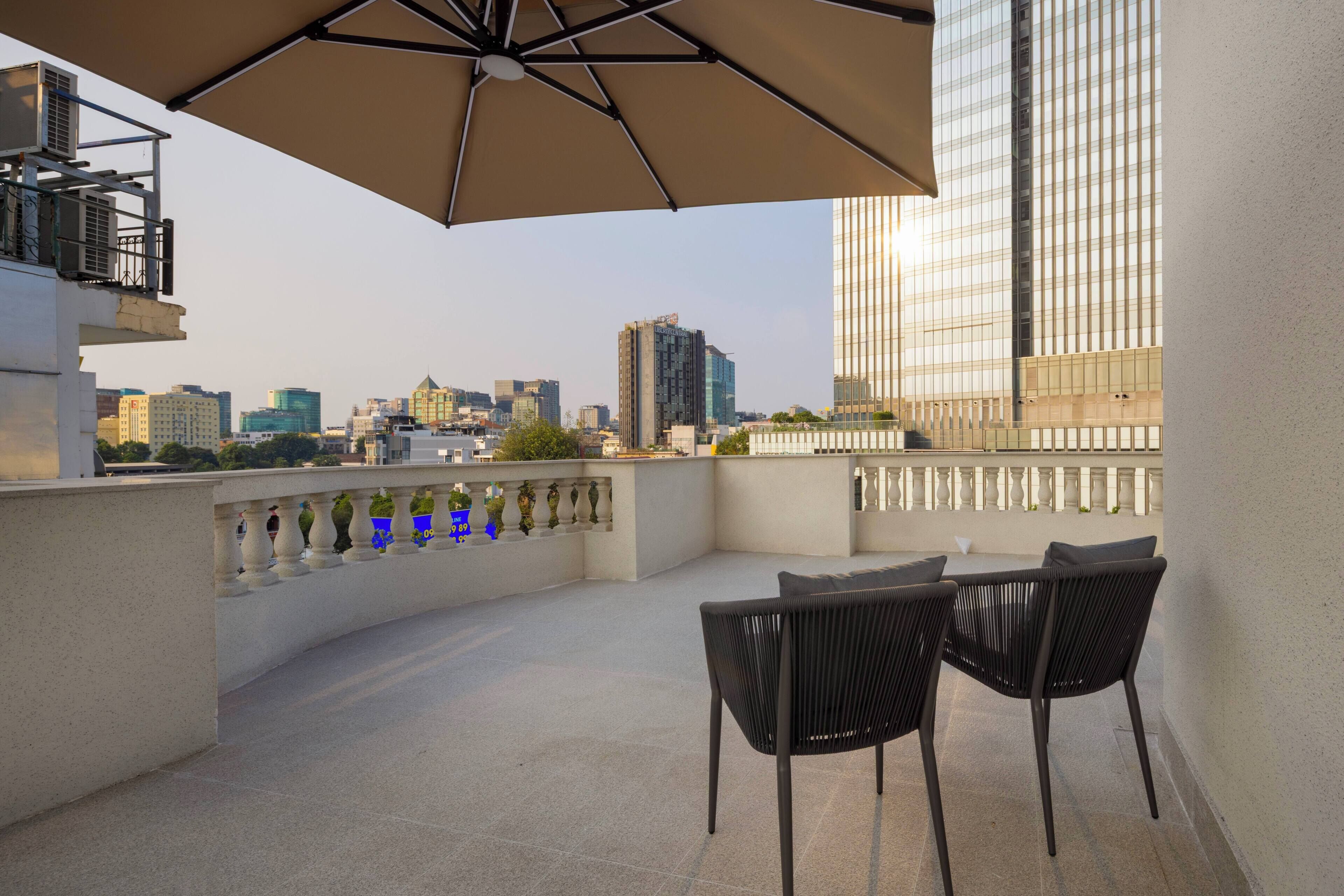 Quarto Duplo de Luxo | Terraço/pátio interior