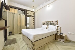 Quarto Duplo Económico, varanda, Vista para a cidade | Cortinas/cortinados opacos, quartos insonorizados 