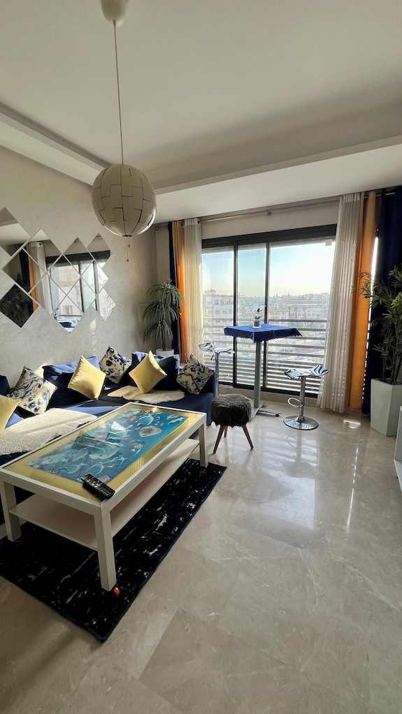 Bright Studio With Panoramic Views Near Casa Voyageurs Train Station - Casablanca