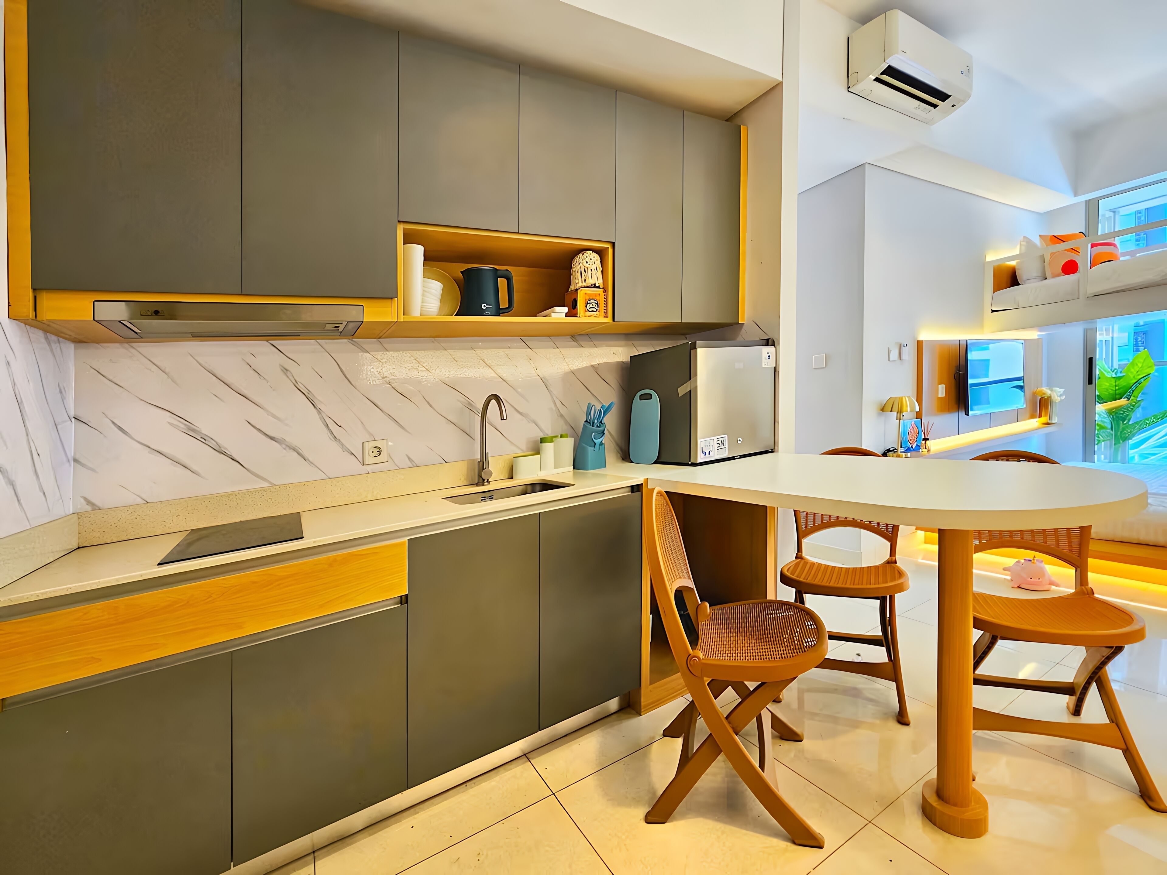 Apartamento, 3 quartos, vista para a cidade | Cozinha privada