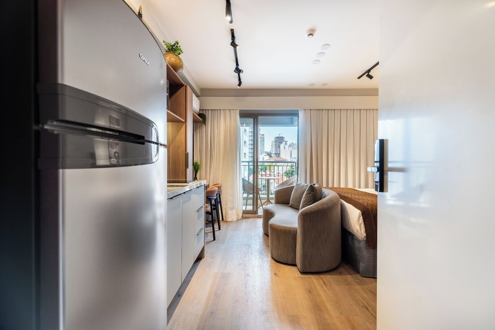 Apartamento Comfort, cozinha, Vista para a cidade | Interior