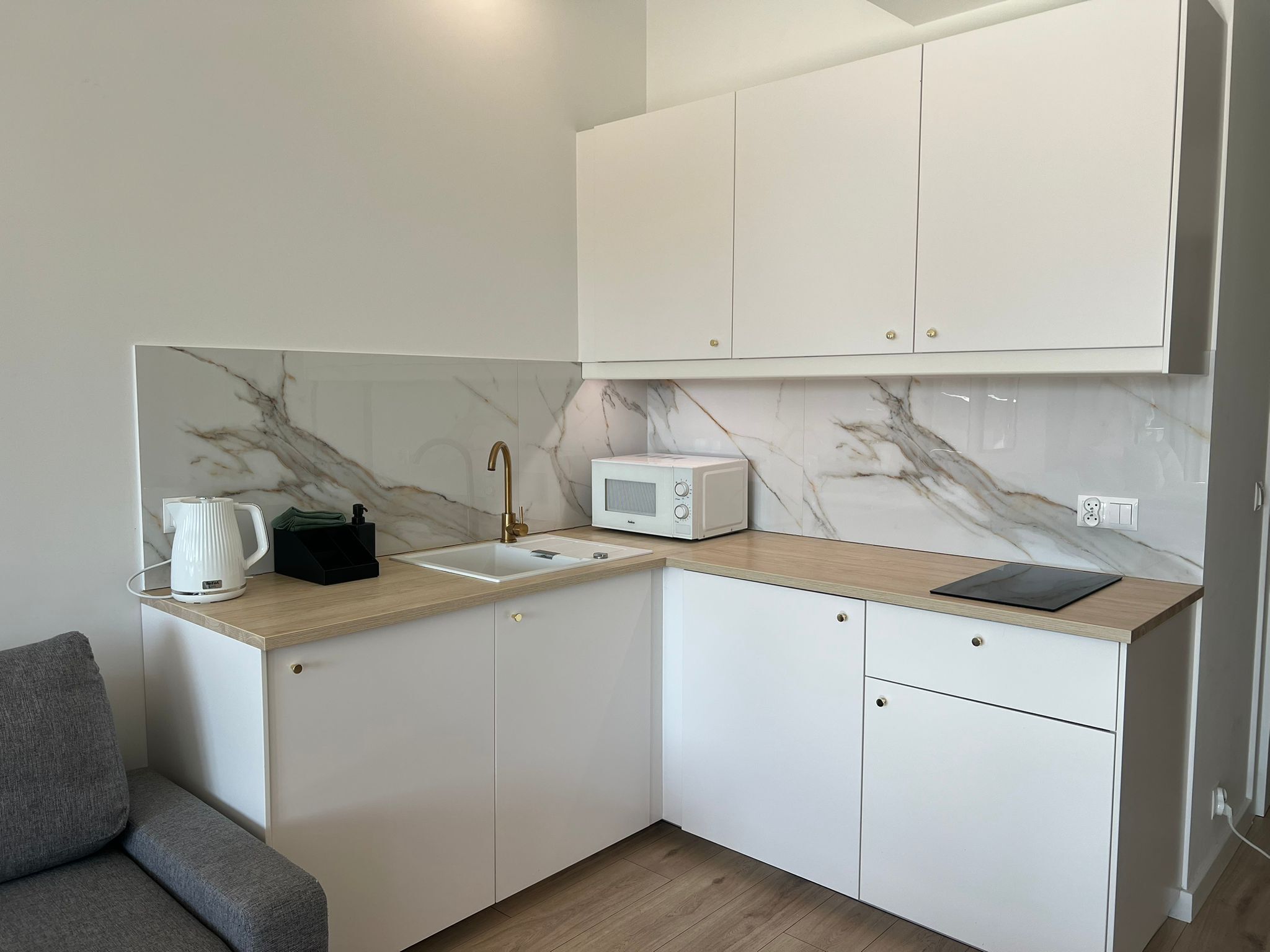 Suite-Estúdio Comfort, varanda, Vista para a cidade | Cozinha privada