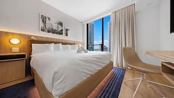 Apartamento, sacada, vista para a cidade