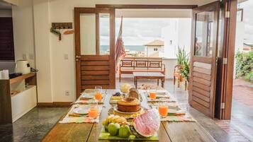 Chalé Básico | Refeições ao ar livre