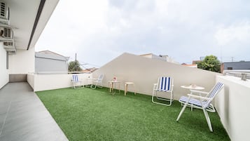 Terraço no piso superior