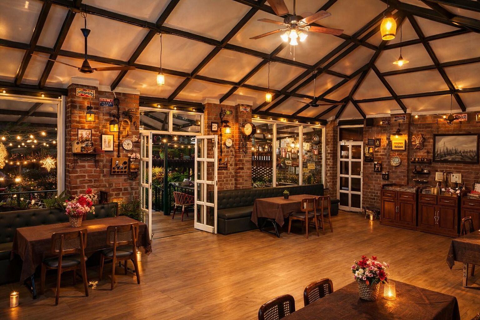 Casa de campo superluxo, sacada, vista para a colina | Opções para refeição