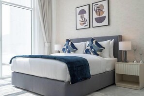 Apartamento de Luxo, varanda, Vista para a cidade