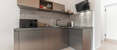 Apartamento em Condomínio Fechado, Vista para a cidade | Cozinha privada