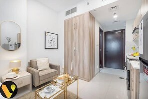 Estúdio de Luxo, varanda, Vista para a cidade | Sala de estar