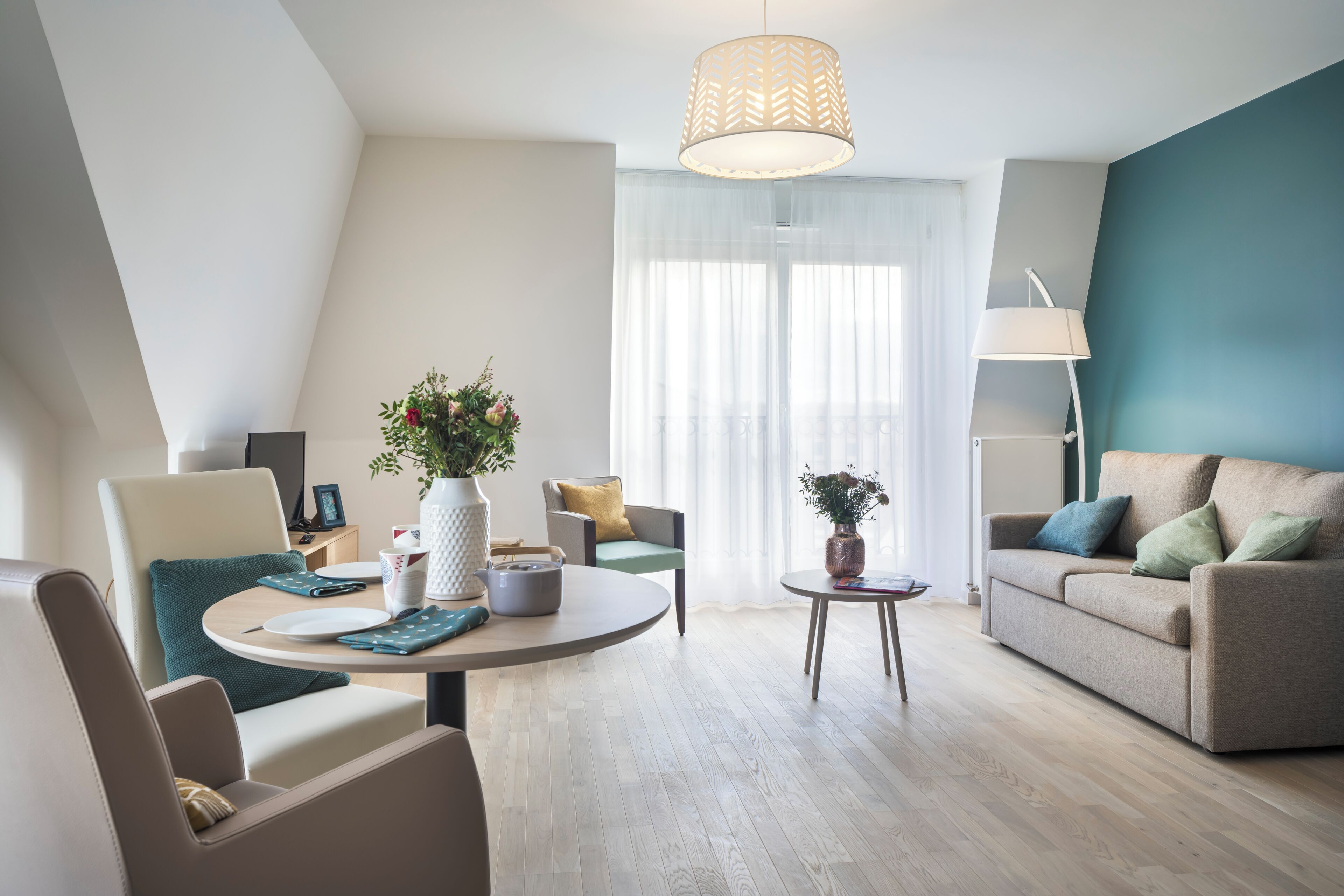 Apartamento Deluxe, 1 quarto | Sala