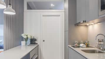 Estúdio Comfort, Vista para a cidade | Cozinha privada