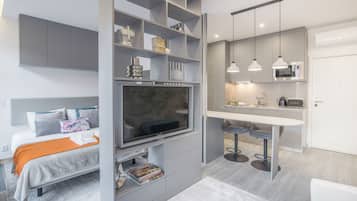 Estúdio conforto, vista para a cidade | Parte interna