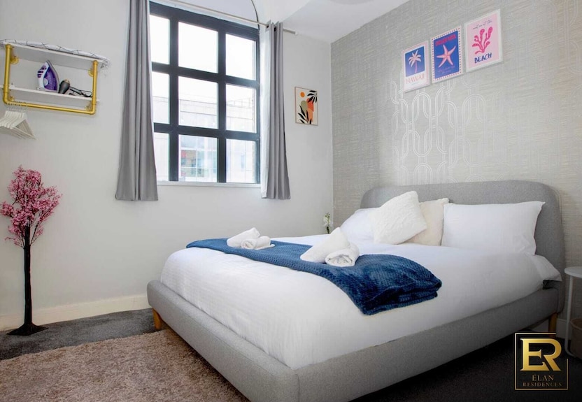 Modern 1br Apartment Free Parking City Access - Salford