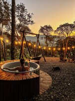 Saiçú - Chalé com vista das montanhas | Banheira de hidromassagem exterior