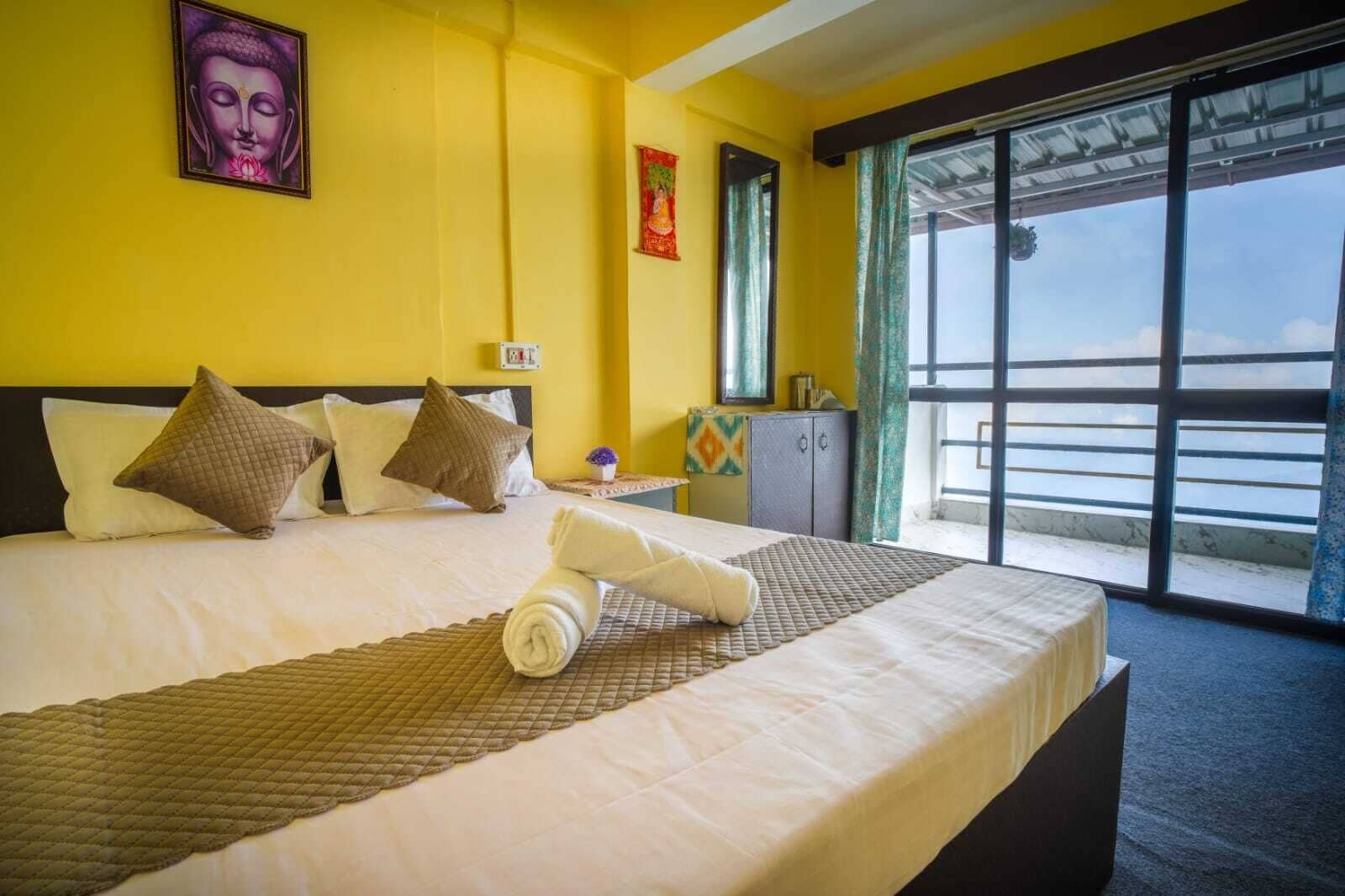 Quarto Deluxe, varanda, vista para a montanha